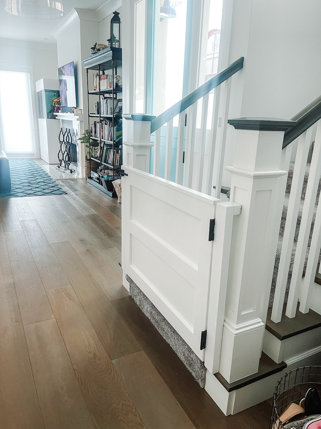 Custom Wooden Gate | Baby Gate | Pet Gate | Stairway Gate| White Wooden ...