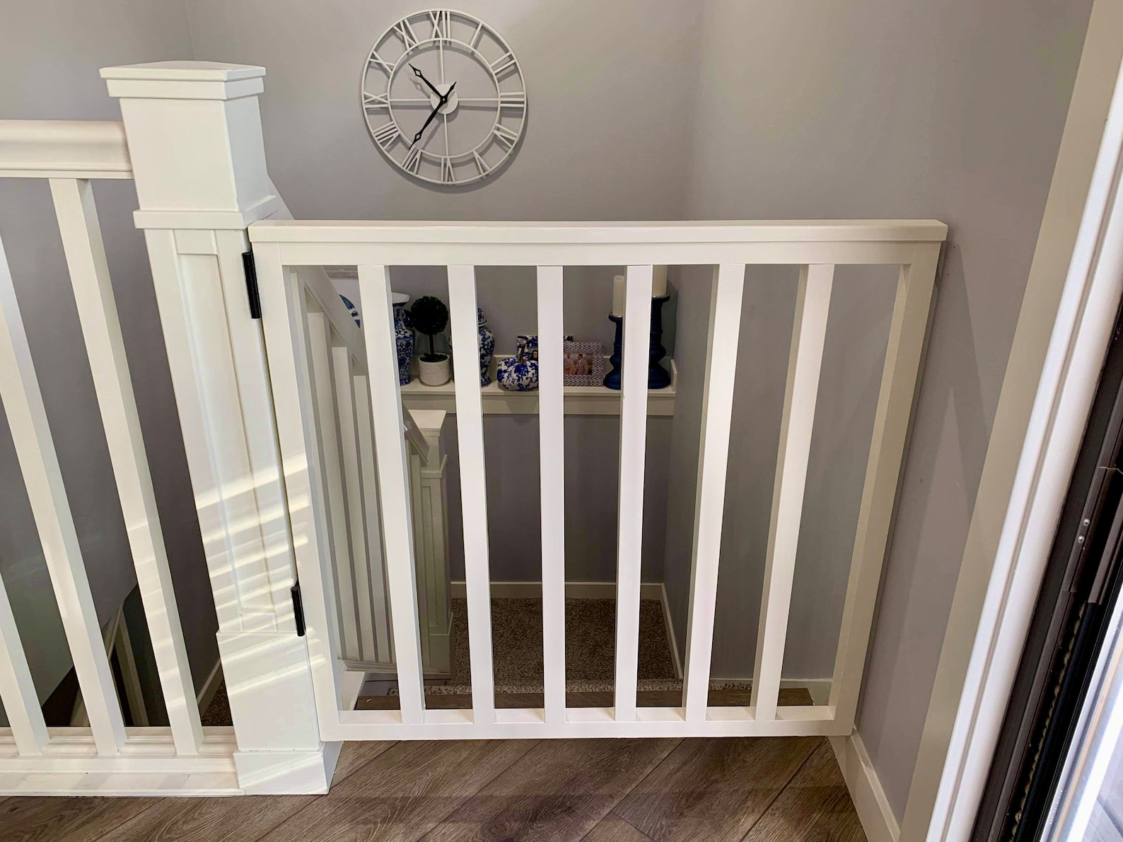 Custom Spindle Wooden Gate | Baby Gate | Stairway Gate| White Wooden ...