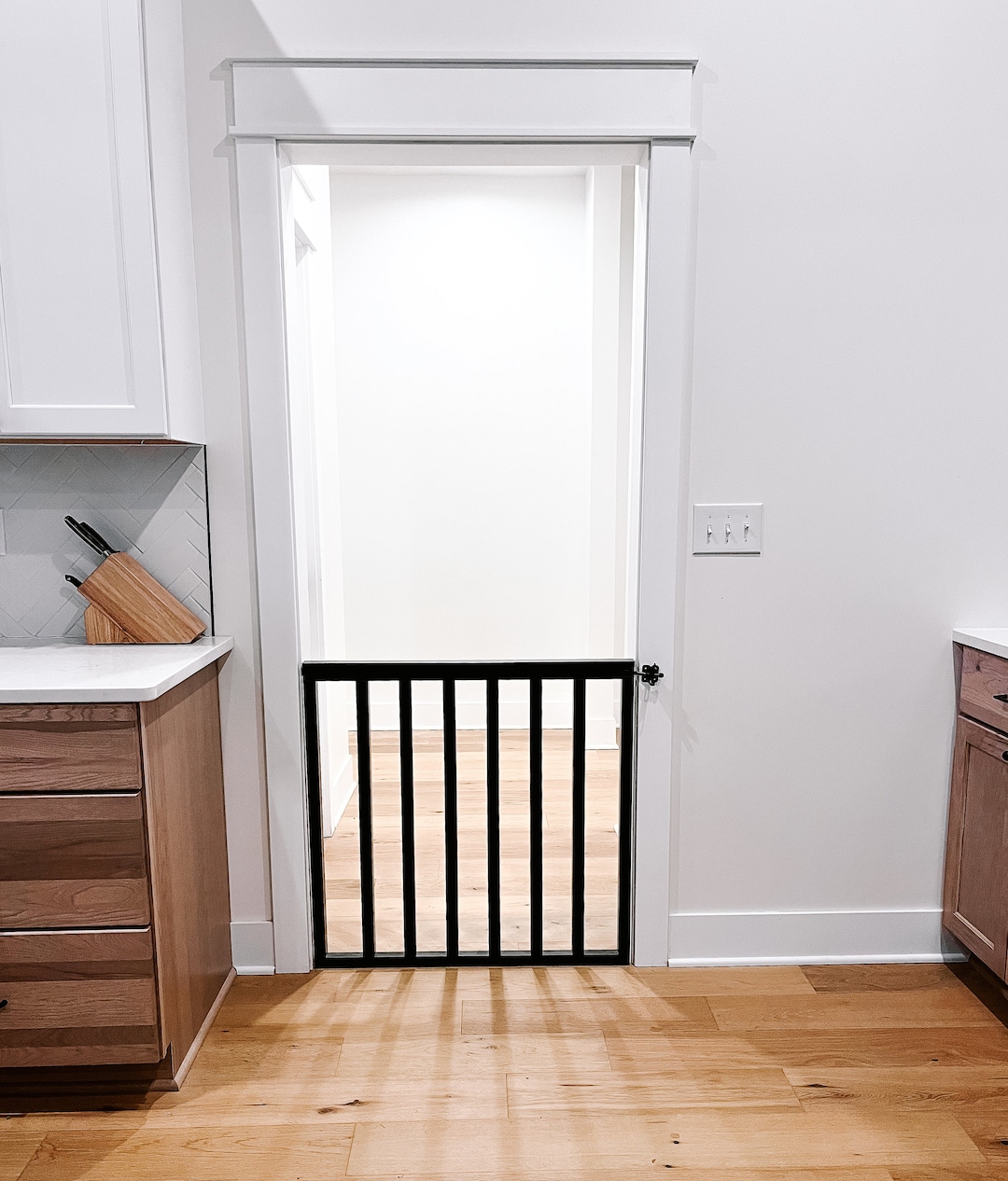 Custom Black Spindle Wooden Gate | Baby Gate | Stairway Gate| Wooden ...