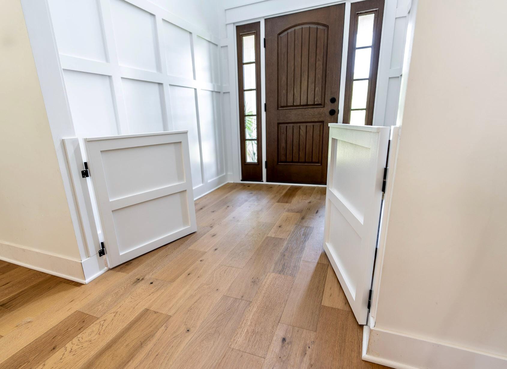 Double Baby Gate – Center Opening | Extra Wide Custom Wooden Safety ...