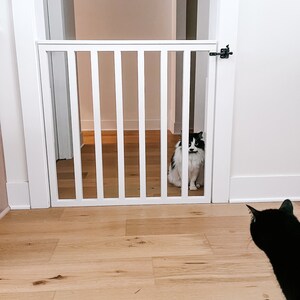 Custom Spindle Wooden Gate | Baby Gate | Stairway Gate| White Wooden ...