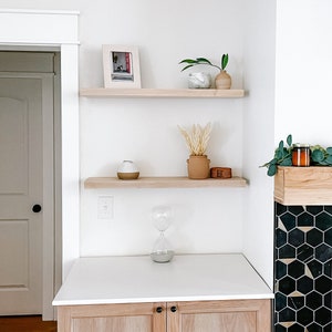 Floating Shelves | Maple Floating Shelves | Kitchen Floating Shelves ...