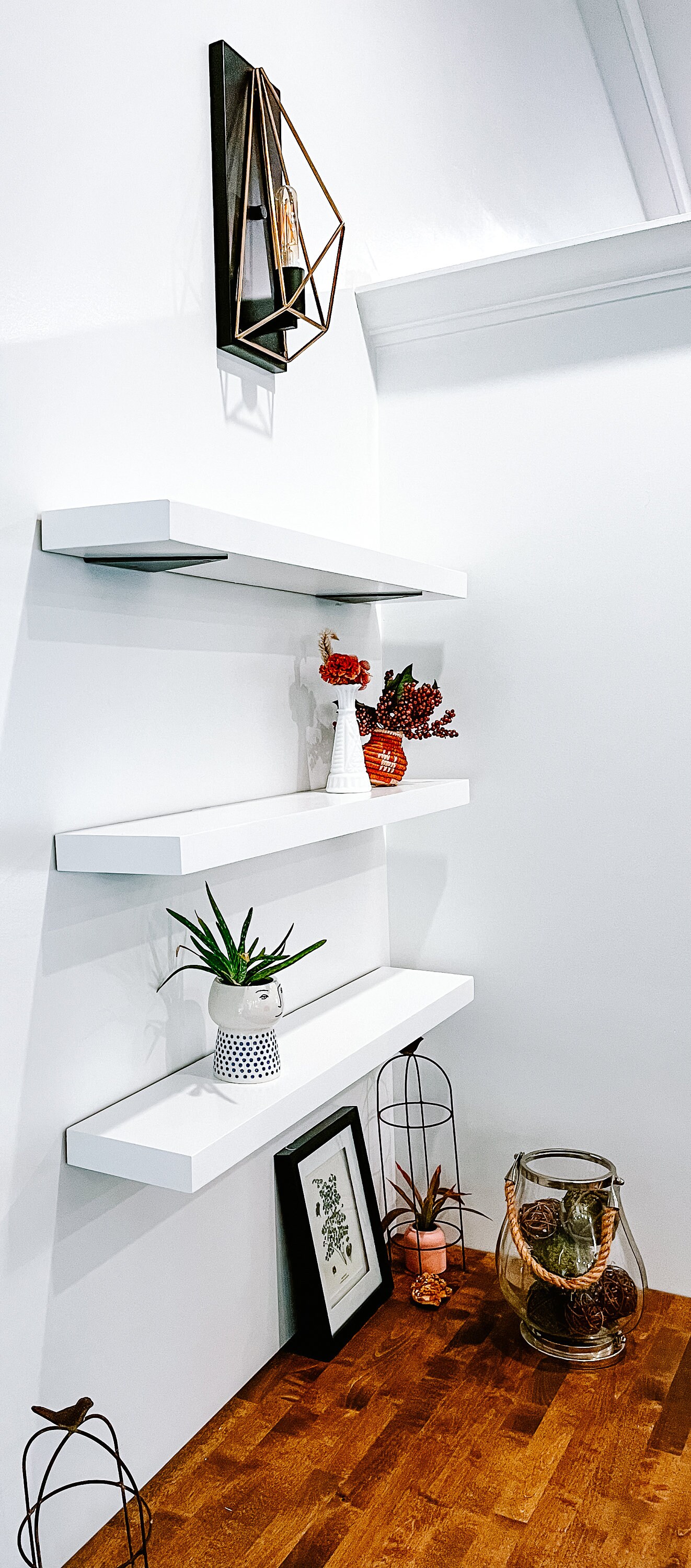 White Solid Wood Floating Shelves White Floating Shelves - Etsy
