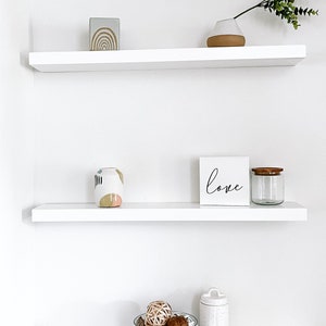 White Floating Shelves | White Shelf |floating Shelves | Kitchen ...
