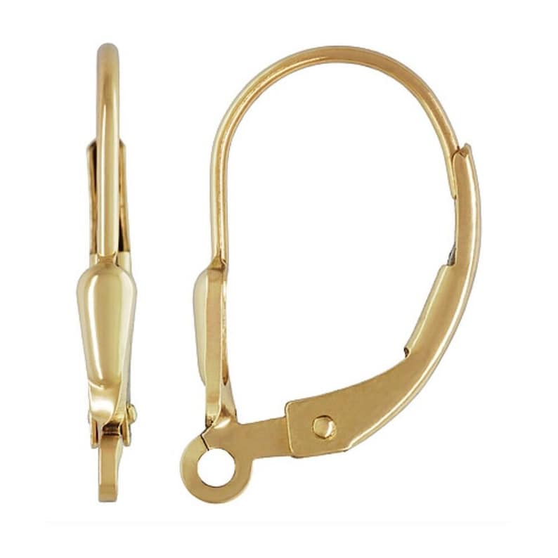 14K Gold Filled Lever Back Earring Findings | Teardrop, Ring Design - Etsy