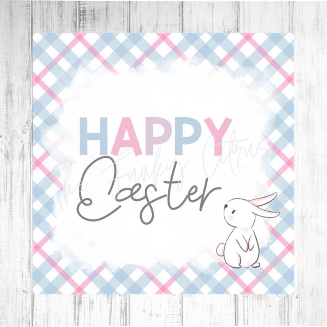Happy Easter Tag, Easter Tag, Bunny Card, Easter Tags, Easter Team Tag ...