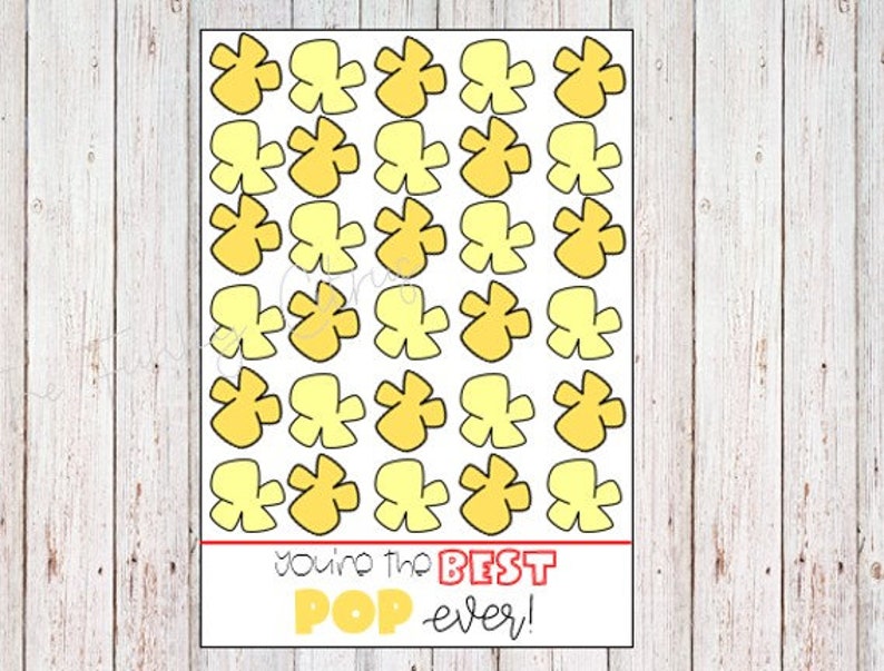 You're the Best Pop Ever | "3x5" Cookie Card | Printable | Instant ...