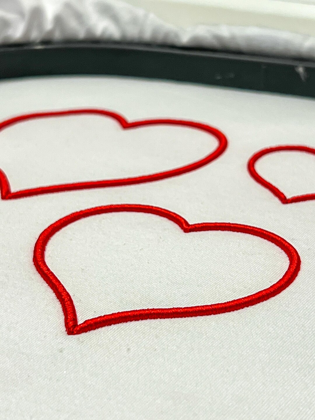 3D Puff Heart Embroidery Design – Digital Download, Machine Embroidery ...