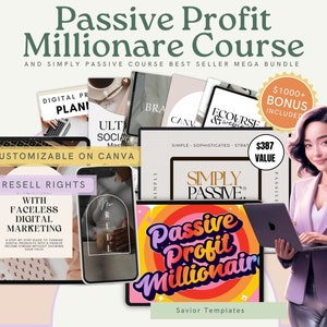 Passive Profit Mastery Bundle - MRR & PLR Digital Marketing Toolkit | Faceless Guides for ...