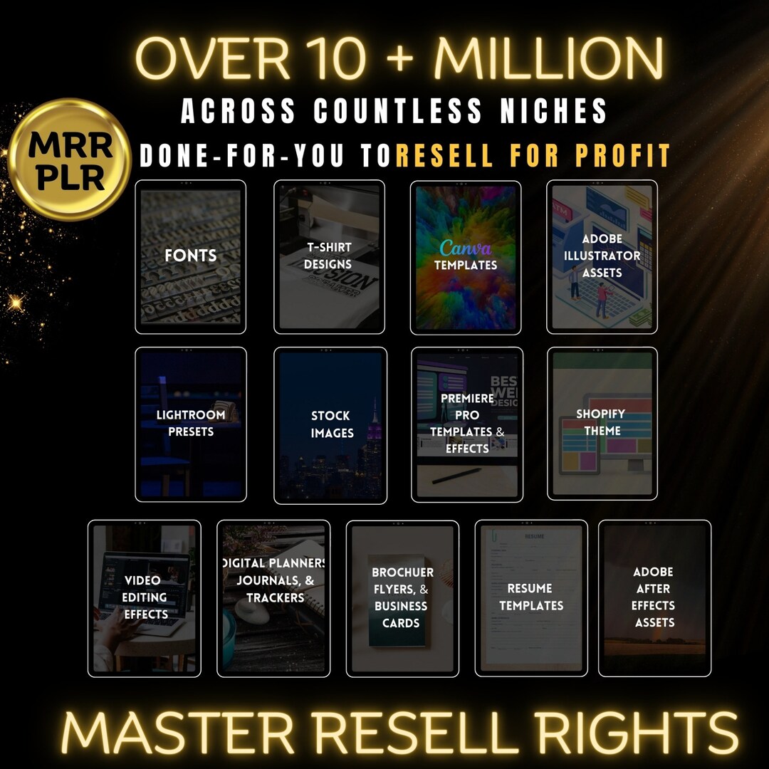 10M+ Ultimate Resell Digital Products Bundle for Passive Income | PLR ...