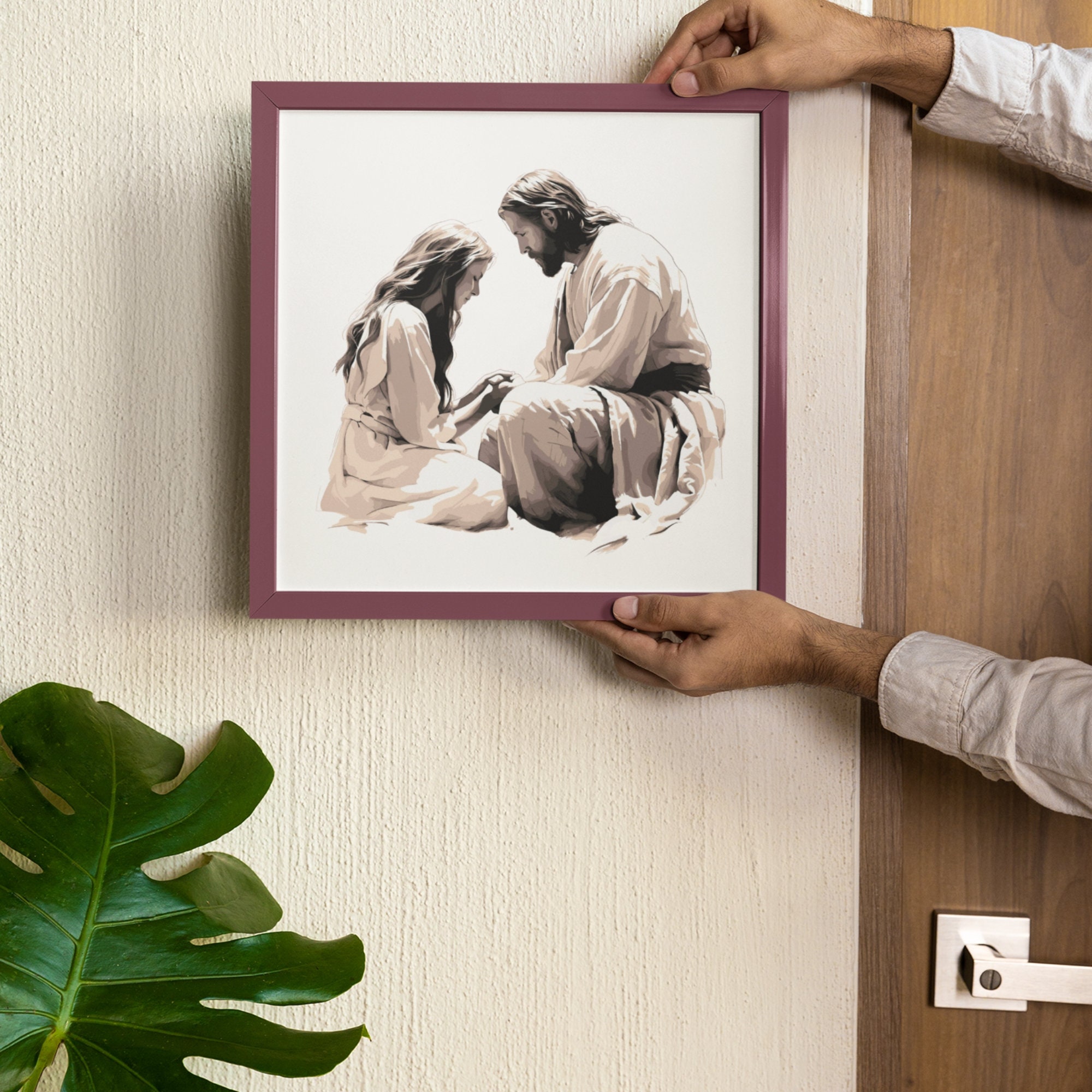 Jesus Portrait Digital Download Christian Wall Art for YW and Religious ...