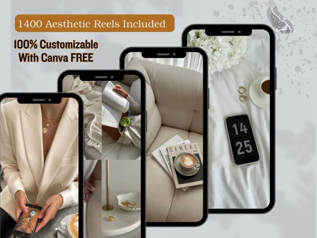 1400+ Faceless Instagram Reels Bundle With MRR - DFY Aesthetic Content ...