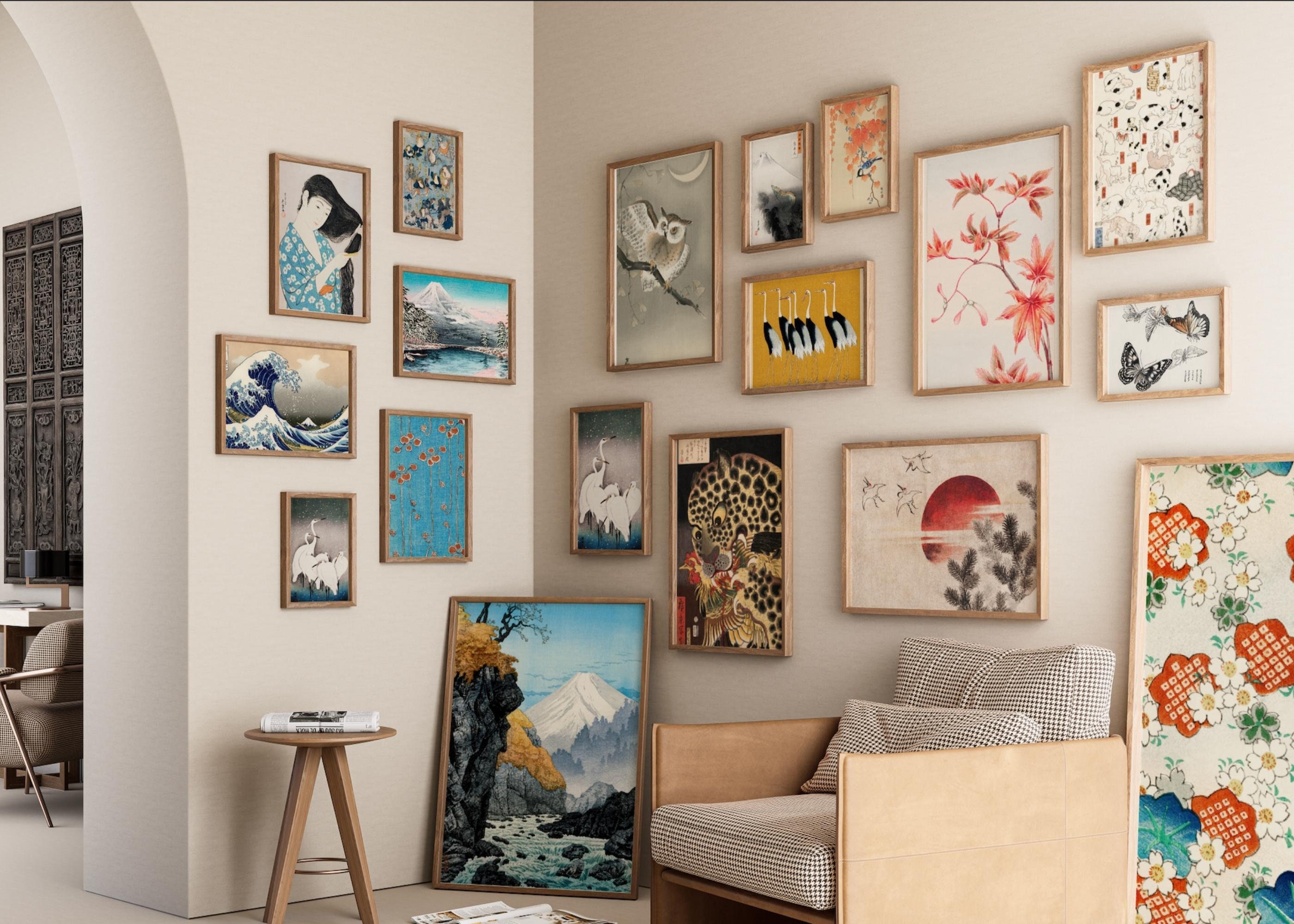 600 Eclectic Gallery Wall Set Printable Art Vintage Prints Boho Collage ...