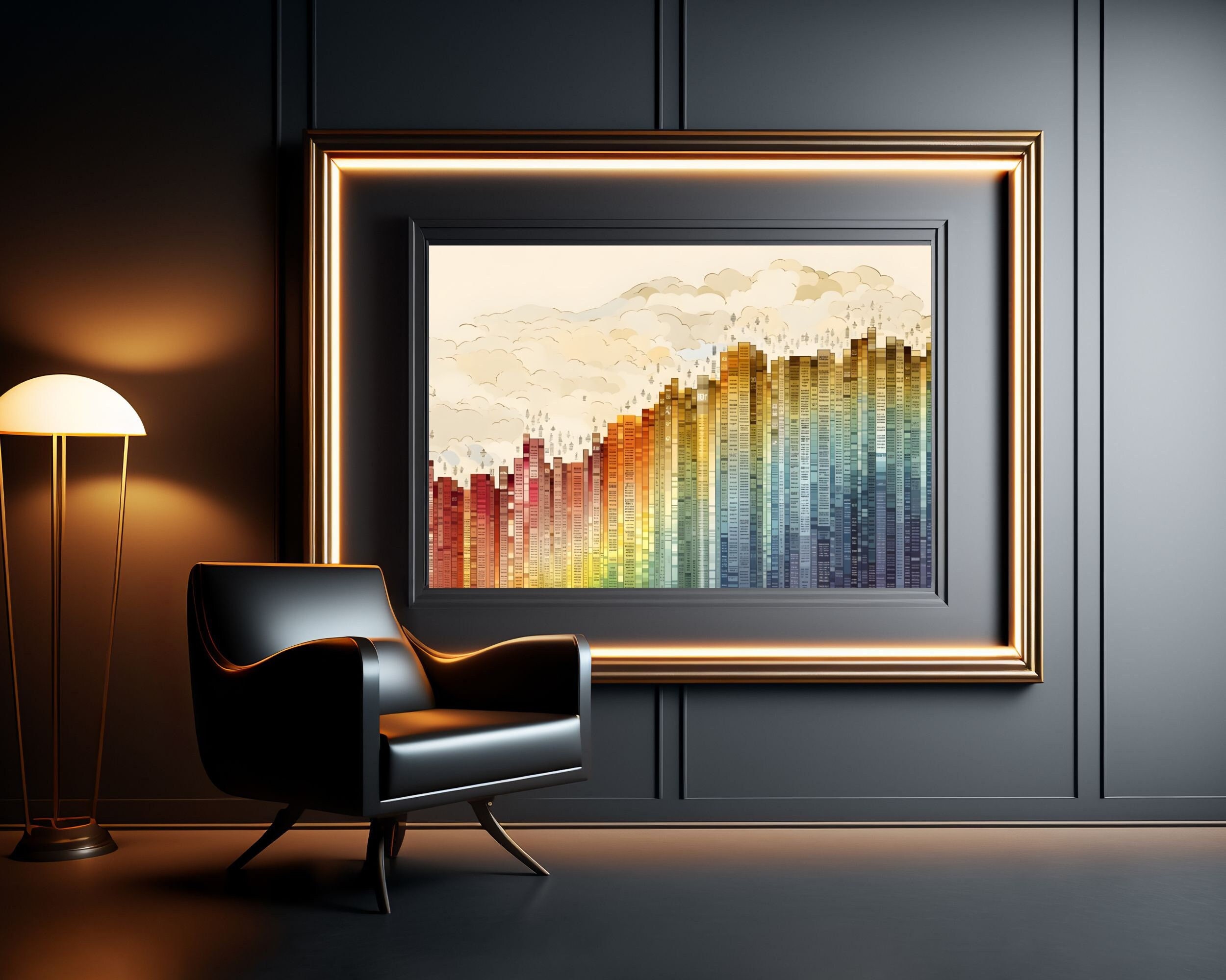 Intricate Bible Cross References Art Print Set - 5 Pieces Featuring ...