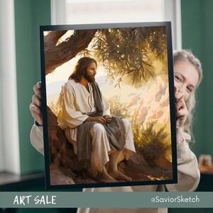 Jesus Listening - Divine Connection: Wall Art | LDS Art | Christian ...