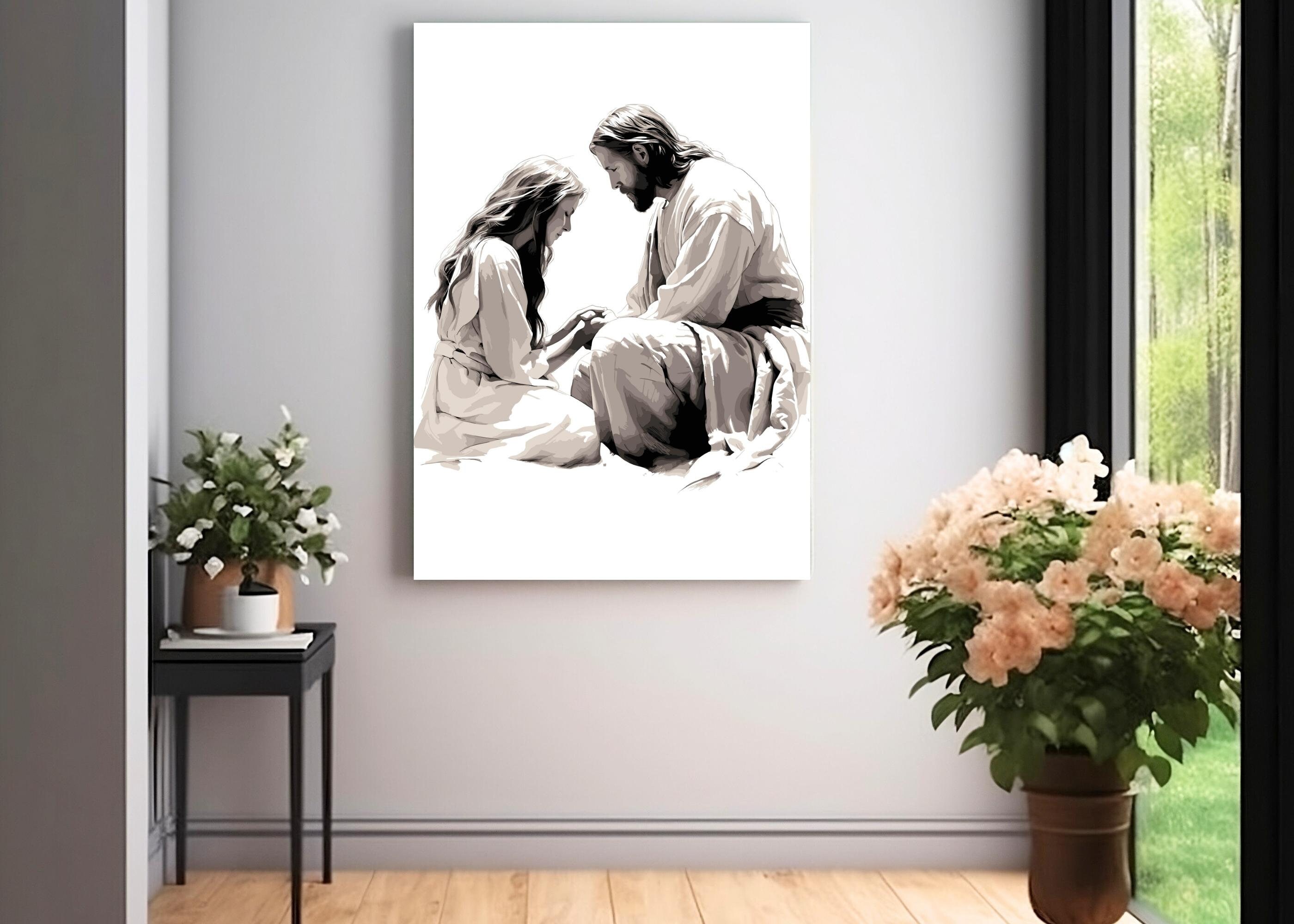 Christian Portrait of Jesus LDS Wall Decor Printable Digital Download ...