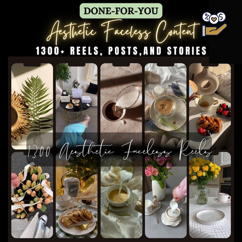 Faceless Reels Marketing Kit Digital Entrepreneur Bundle for Financial ...