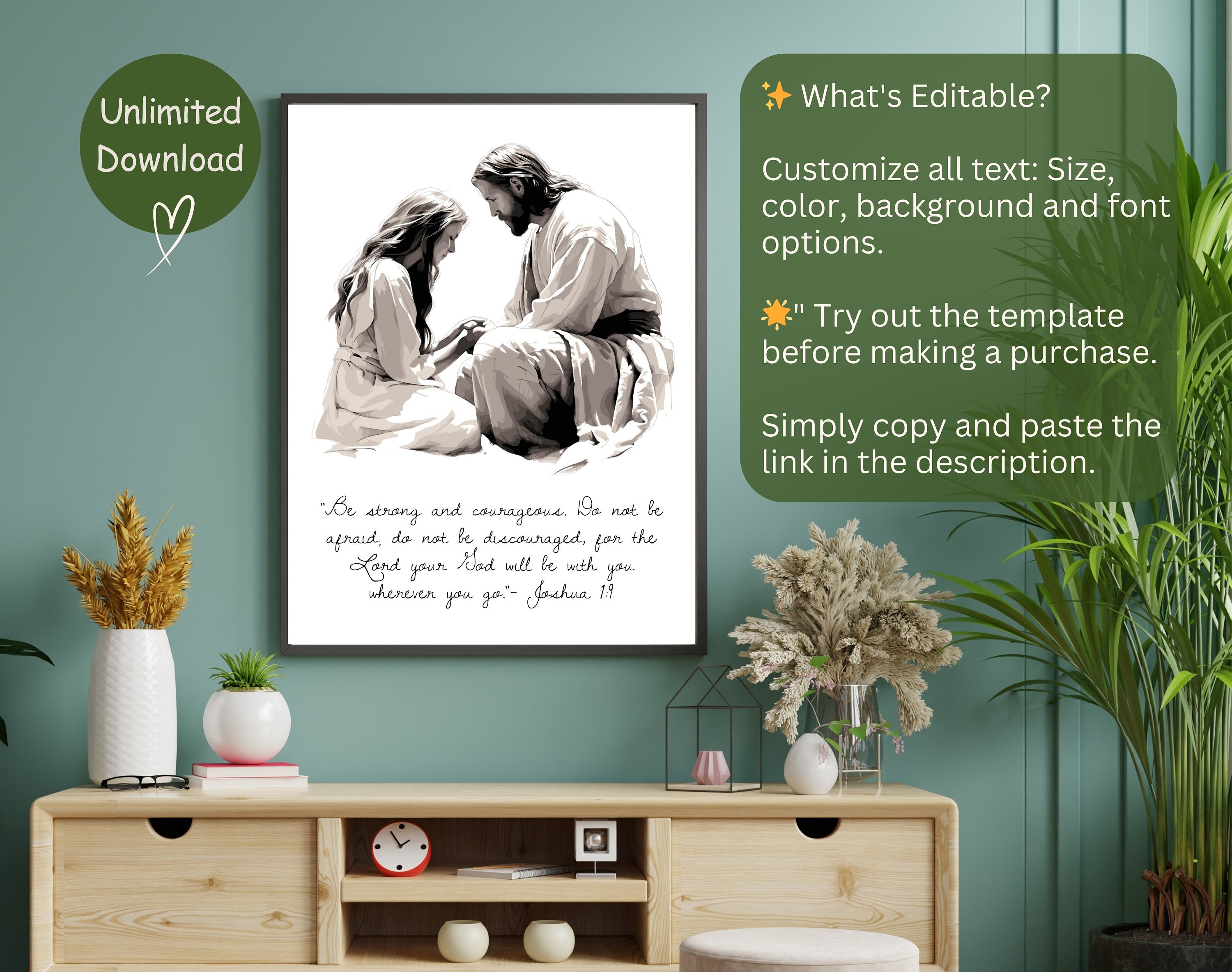 Jesus Listening Art | Personalized Christian LDS Decor (digital ...