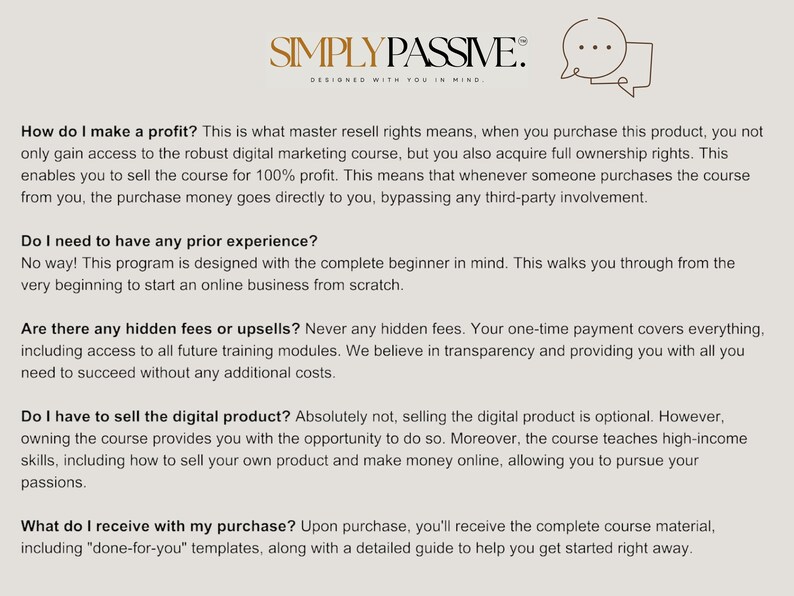 Simply Passive: Digital Marketing Course for Beginners MRR & PLR ...