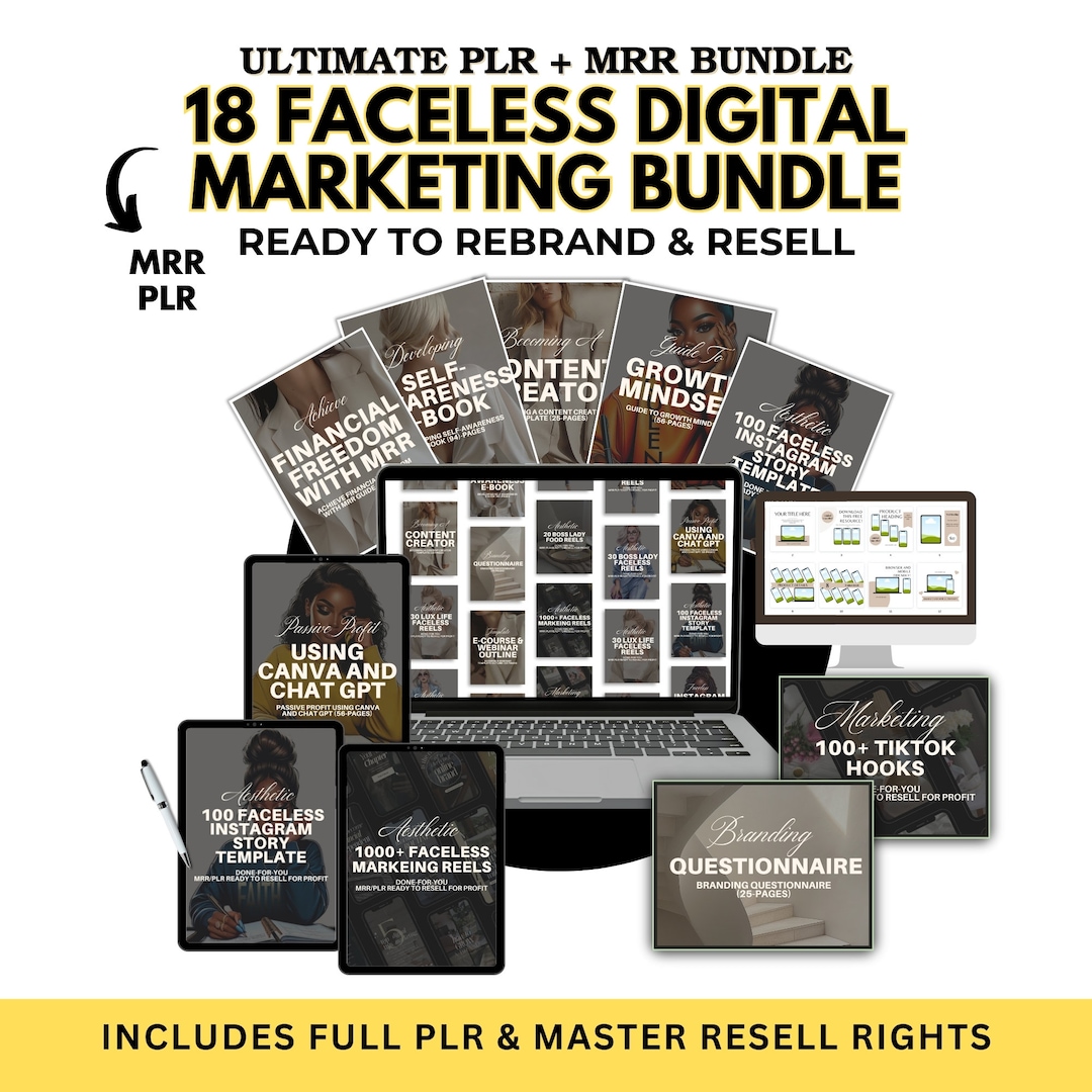 Reels, Aesthetic 18 Premium Faceless Marketing Bundles: 1300 Videos ...