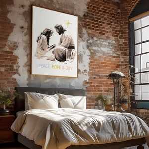 Jesus Portrait Digital Download - Christian Wall Art for YW and ...