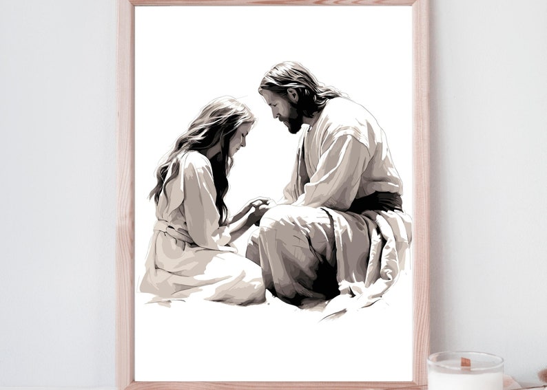 Christian Portrait of Jesus LDS Wall Decor Printable Digital Download ...