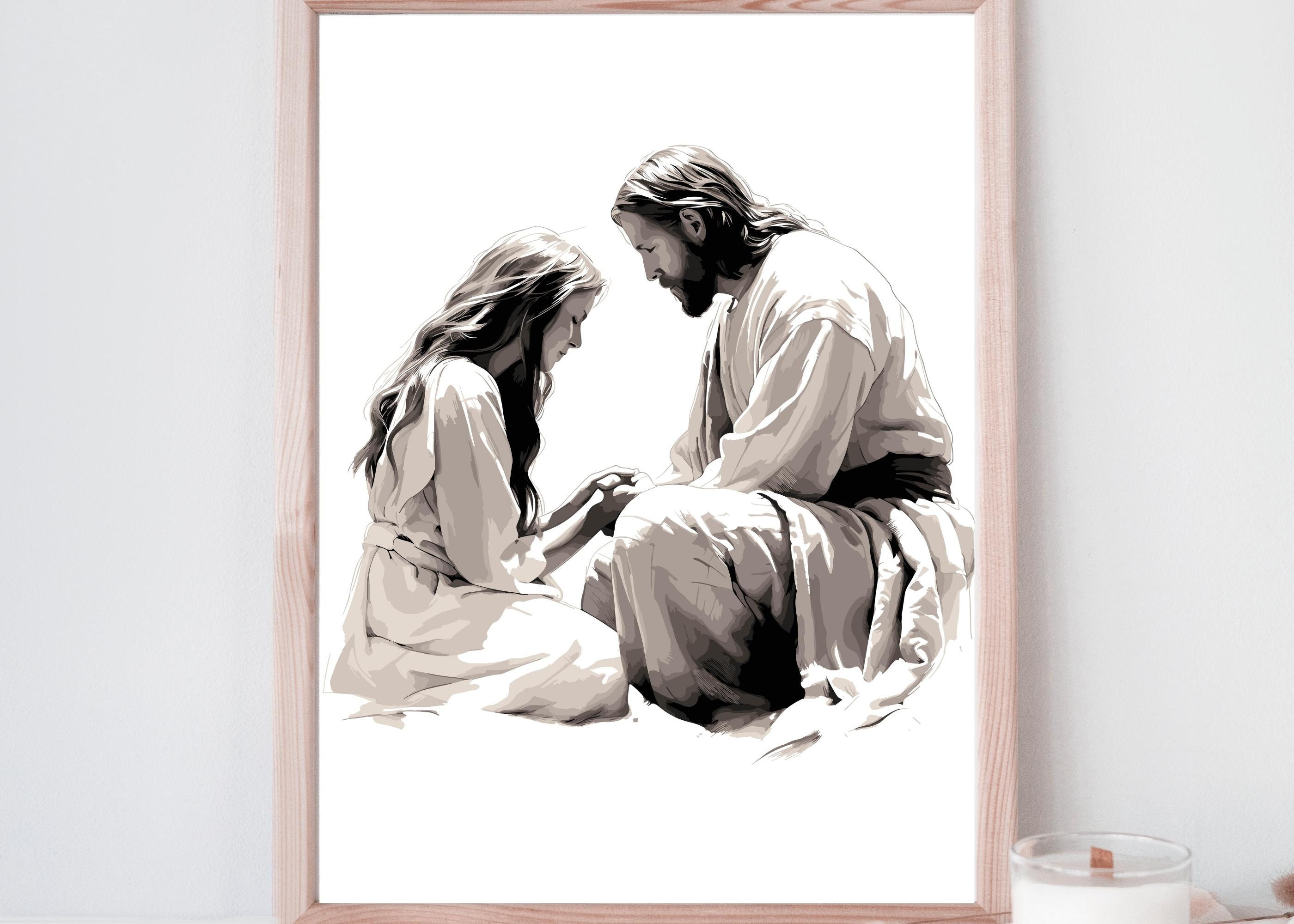 Christian Portrait of Jesus LDS Wall Decor Printable Digital Download ...