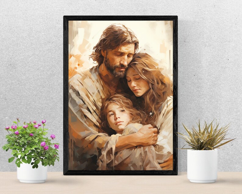 Jesus Listening Divine Connection: Wall Art LDS Art Christian Printable ...