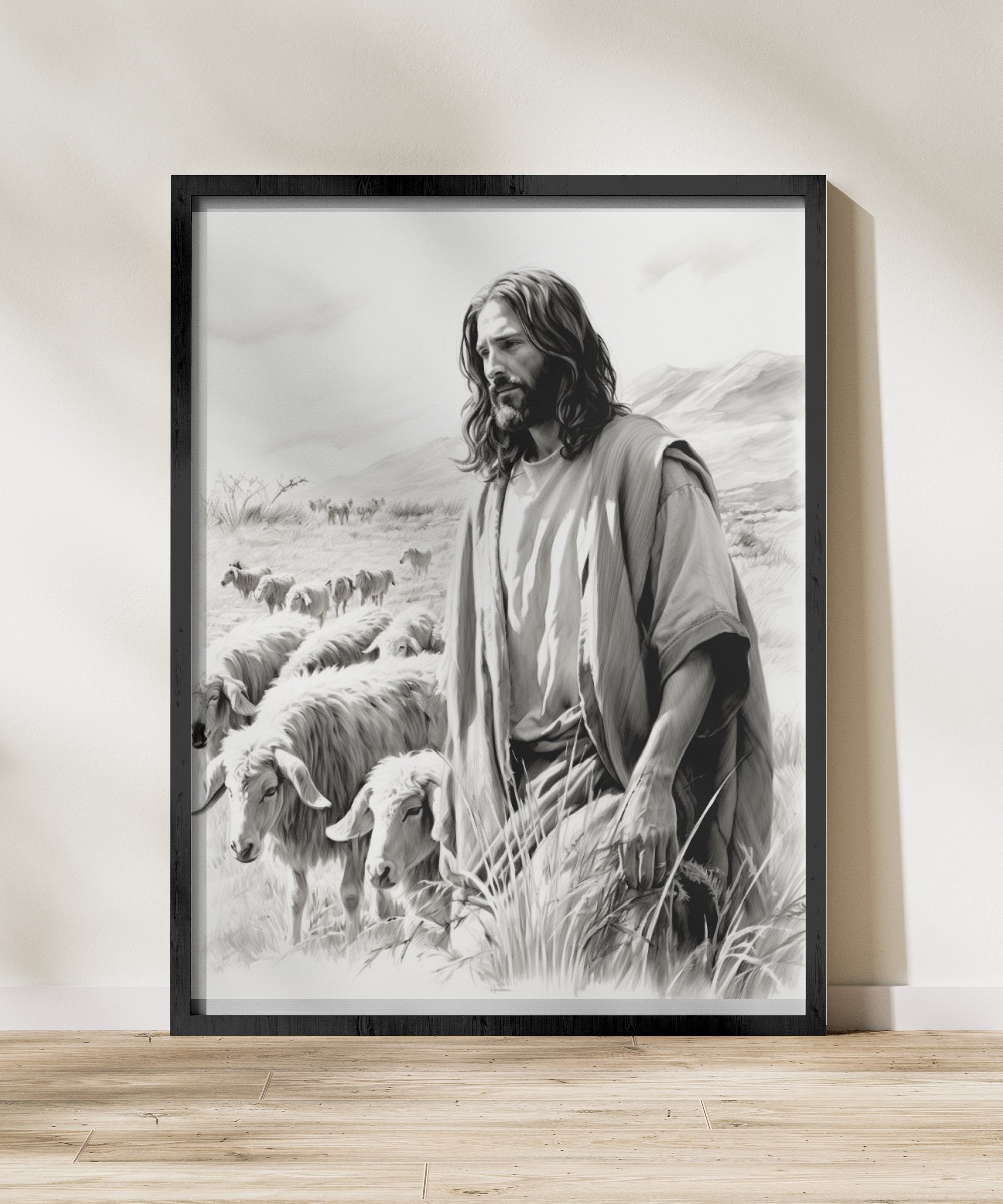 Divine Harmony: Biblical Cross References, Jesus Christ LDS Art Print ...