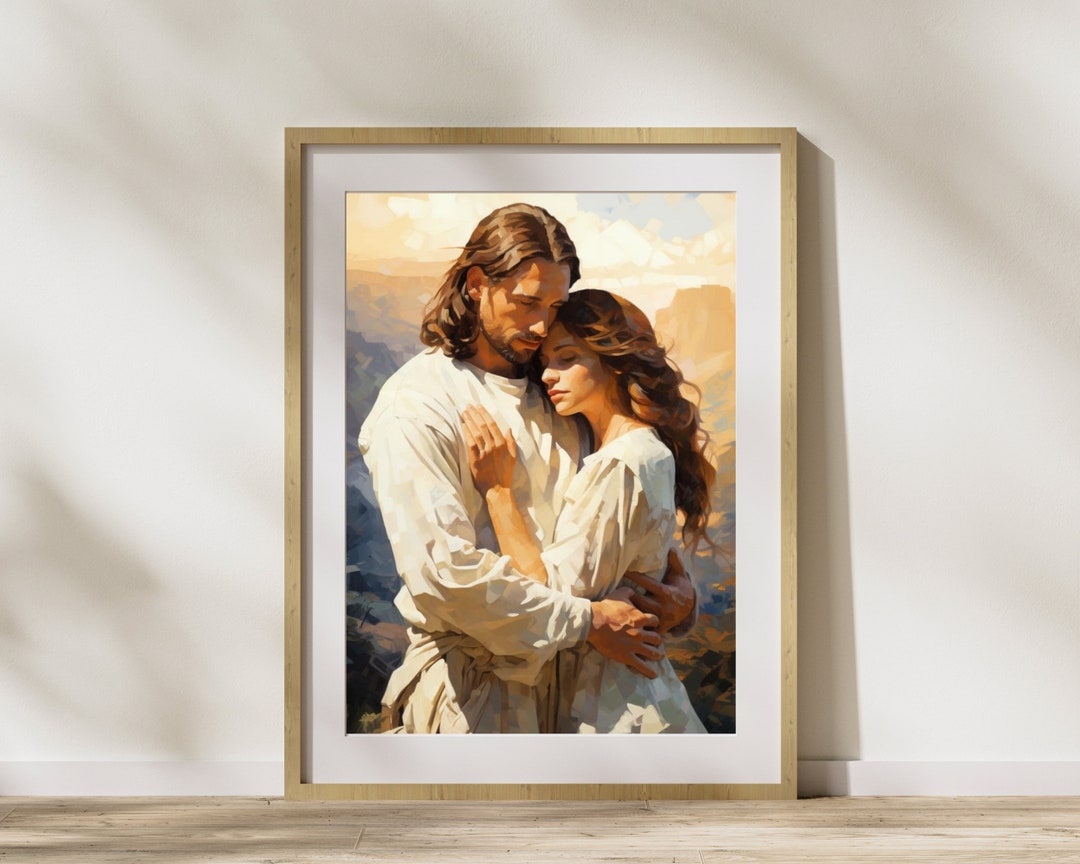 Jesus Listening Divine Connection: Wall Art LDS Art Christian Printable ...
