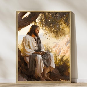 Jesus Listening - Divine Connection: Wall Art | LDS Art | Christian ...
