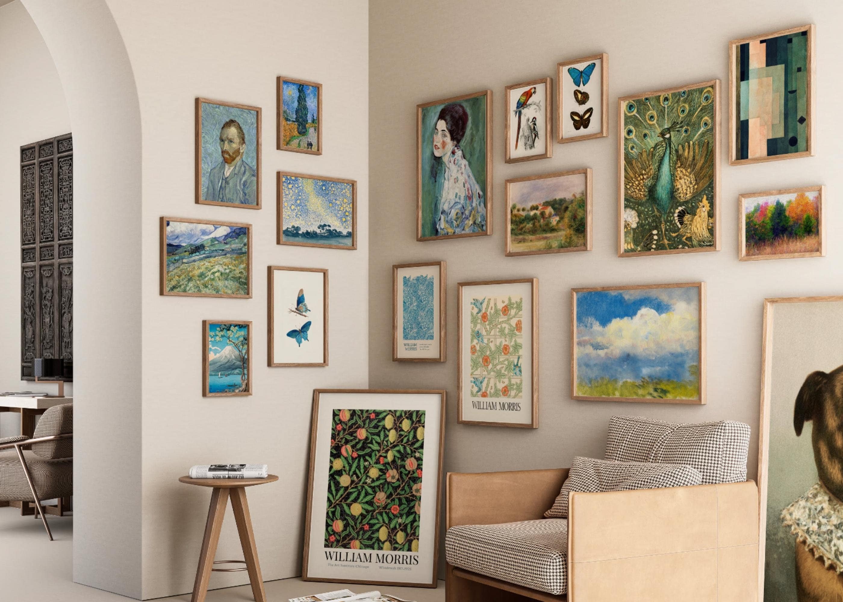 600 Eclectic Gallery Wall Set Printable Art Vintage Prints Boho Collage ...