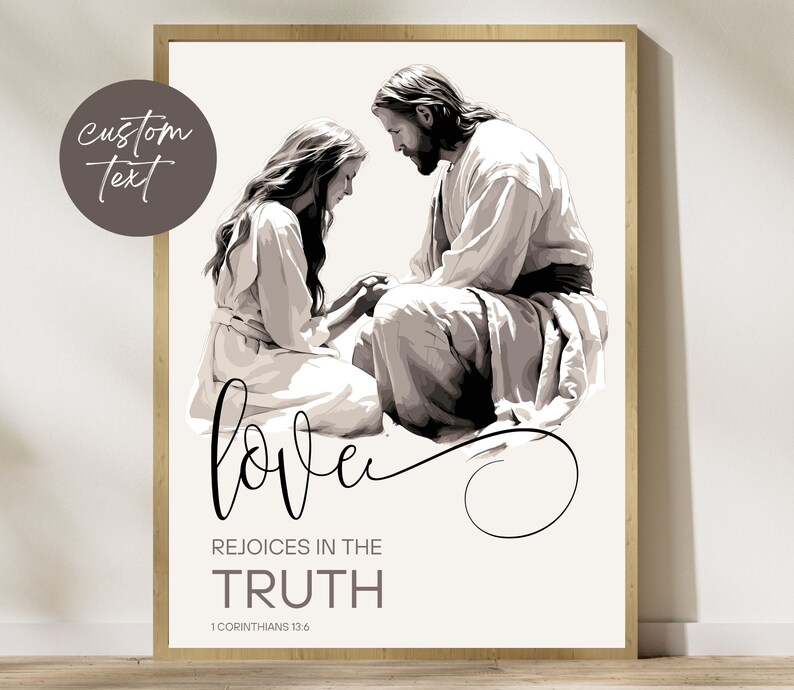 Jesus Listening Personalized Printable Wall Decor Digital - Etsy