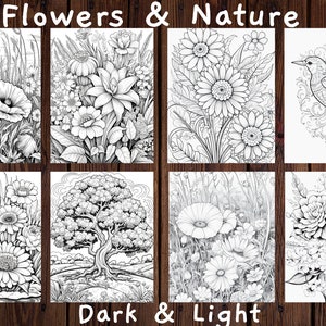 Relaxing Flowers Coloring Book - Stress Relief Designs Rose and Mystery ...