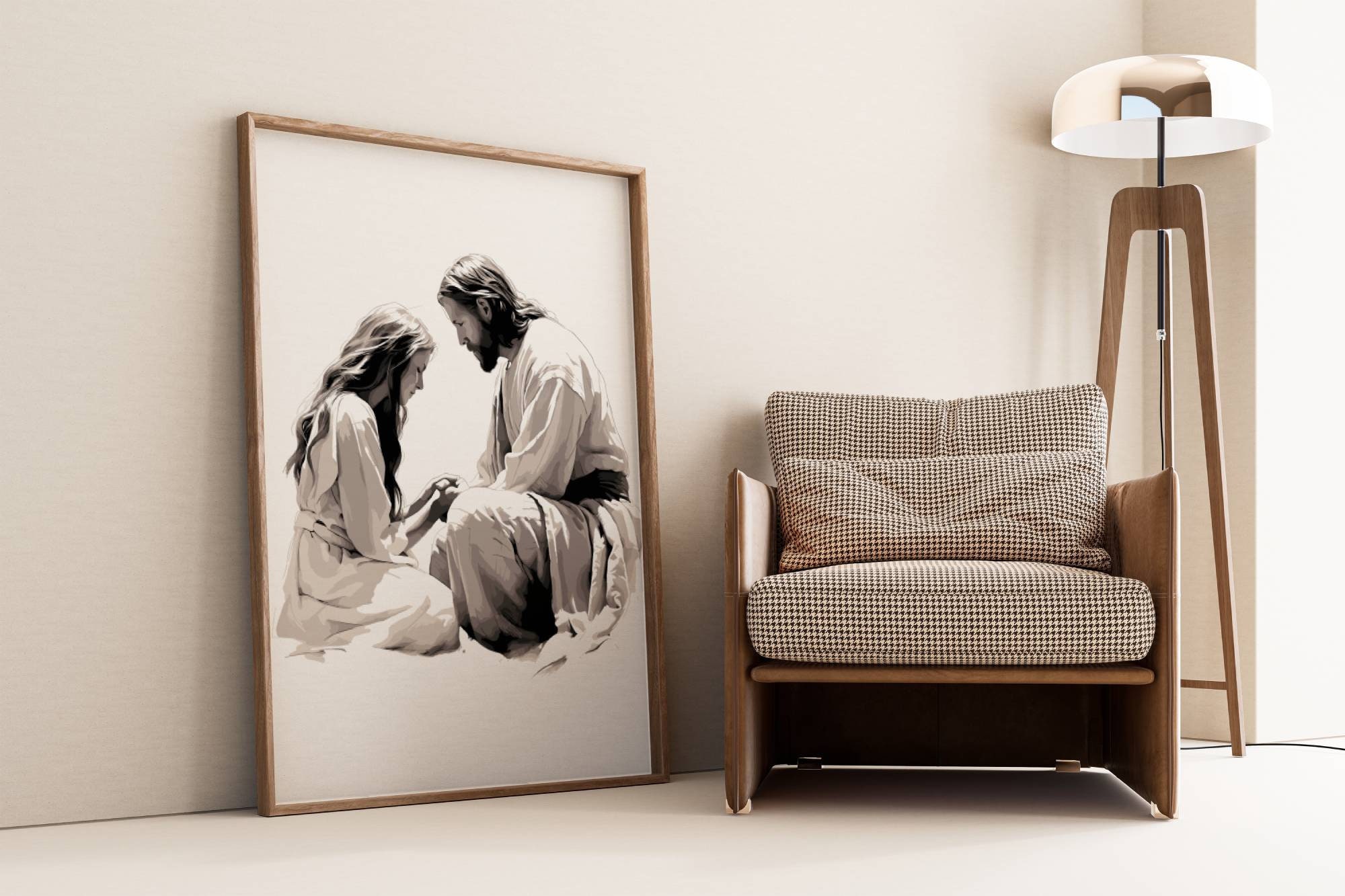 Jesus Portrait Digital Download Christian Wall Art for YW and Religious ...