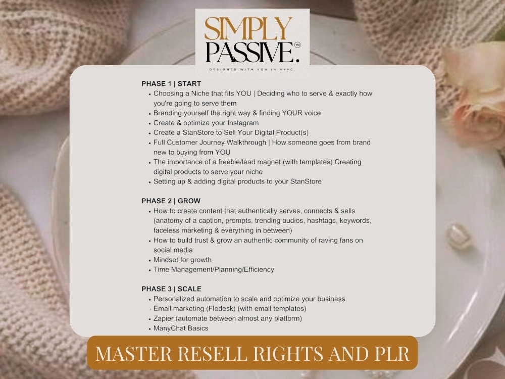 Simply Passive Digital Marketing Course: MRR & PLR, Ideal for Beginners ...