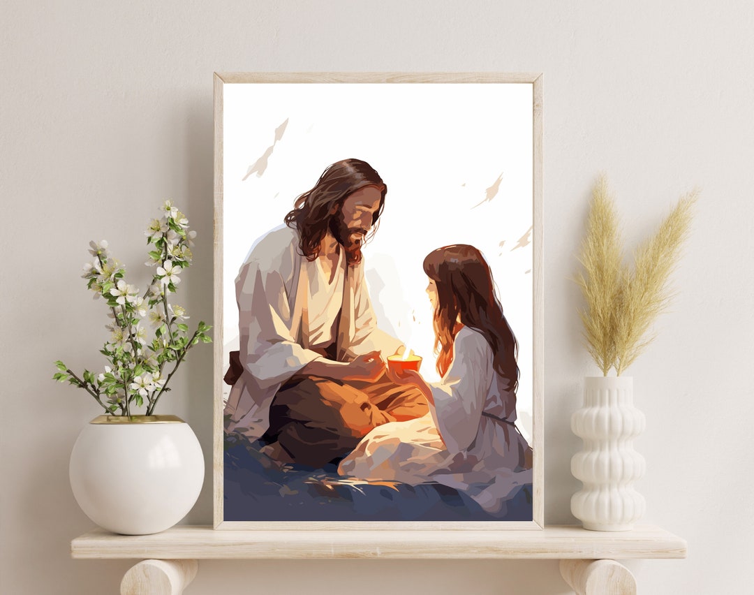 Divine Harmony: Biblical Cross References, Jesus Christ LDS Art Print ...