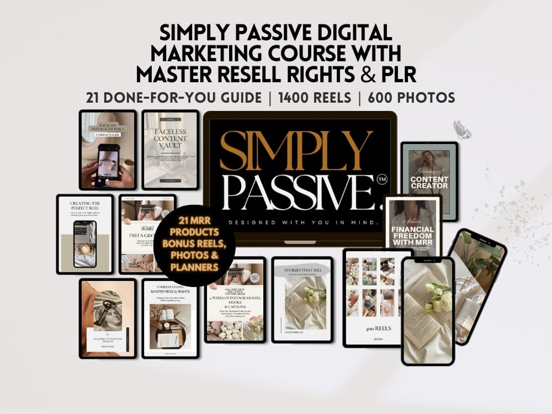 Simply Passive: Digital Marketing Course for Beginners - MRR & PLR ...