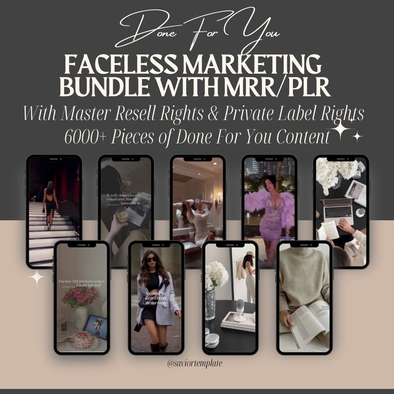 6000 Faceless Aesthetic Videos for Instagram Reels, Minimalist Faceless ...