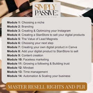 Simply Passive Digital Marketing Course: MRR & PLR, Ideal for Beginners ...