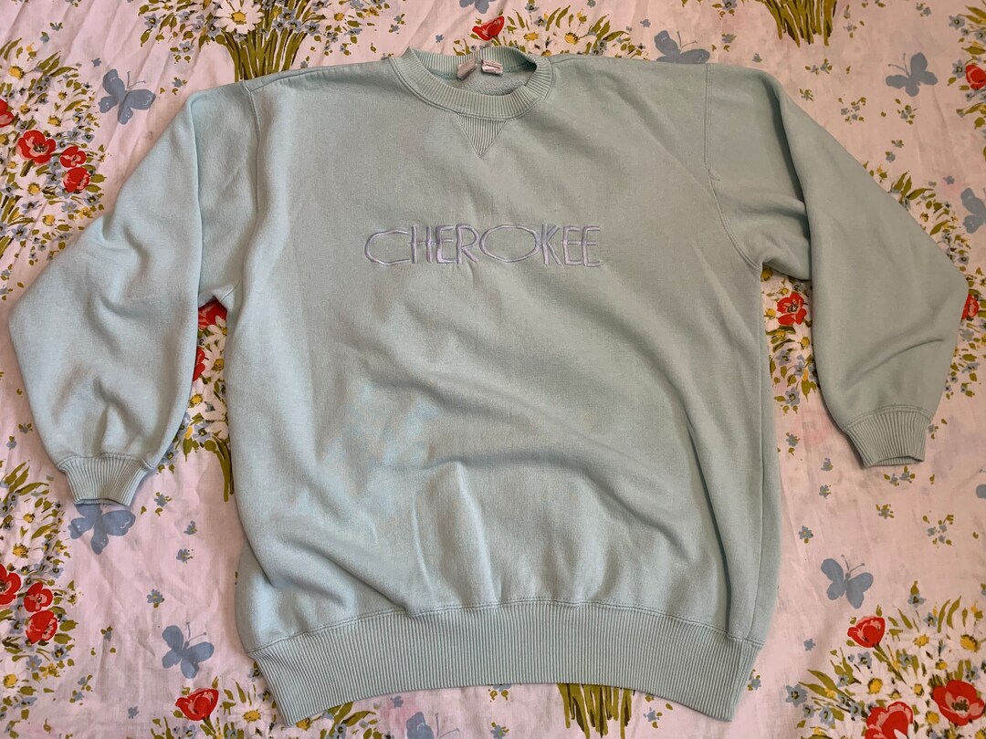 Cherokee Light Blue Logo Sweatshirt - Etsy