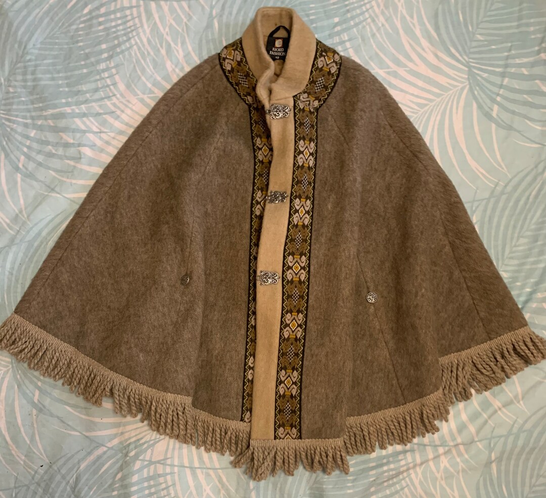 Fjord Fashion Norwegian Wool Poncho - Etsy