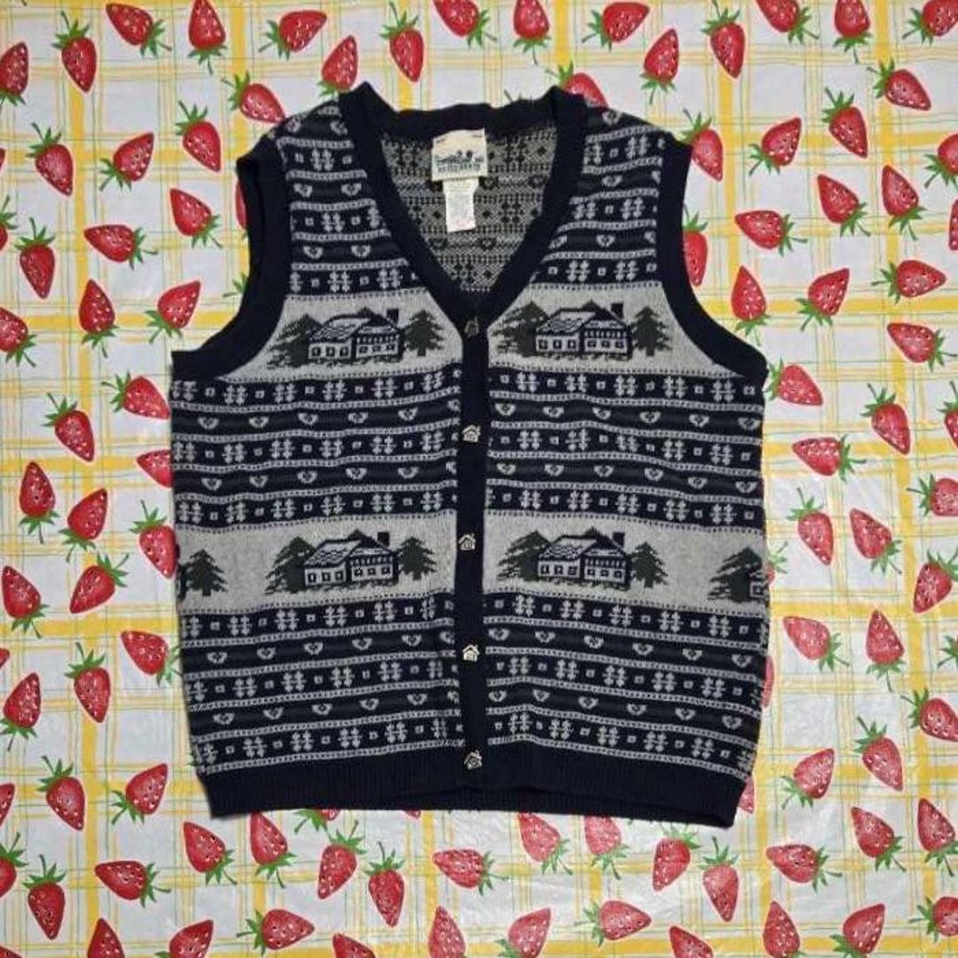 Northern Reflections Blue Sweater Vest - Etsy