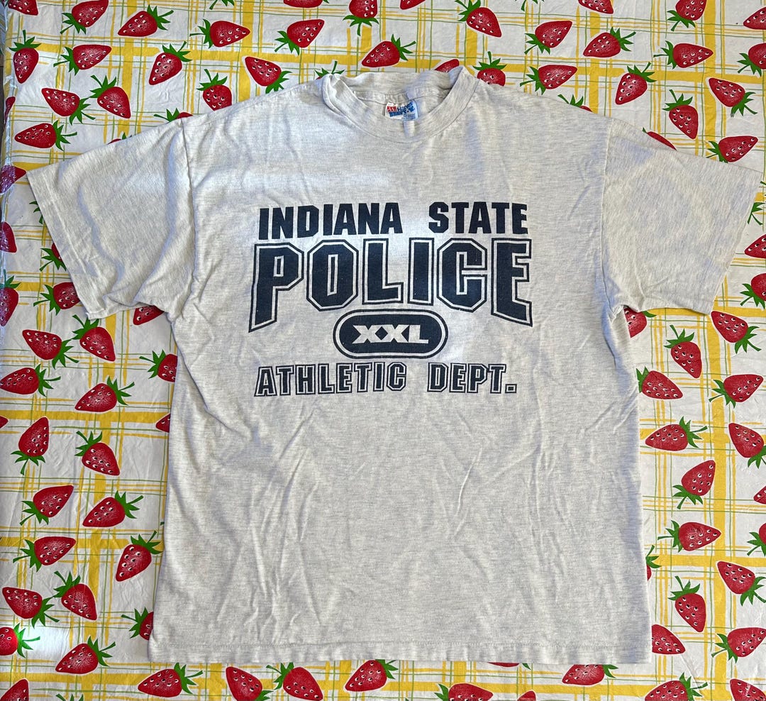Indiana State Police Vintage Workout Shirt - Etsy
