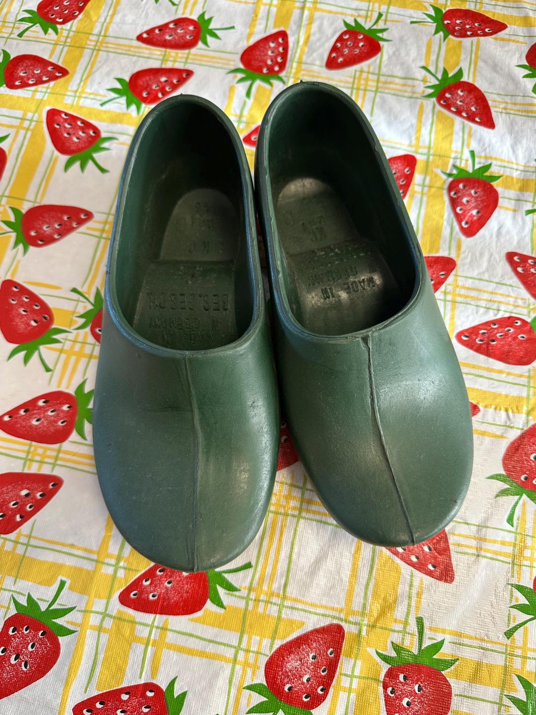 Made in West Germany Green Clogs - Etsy