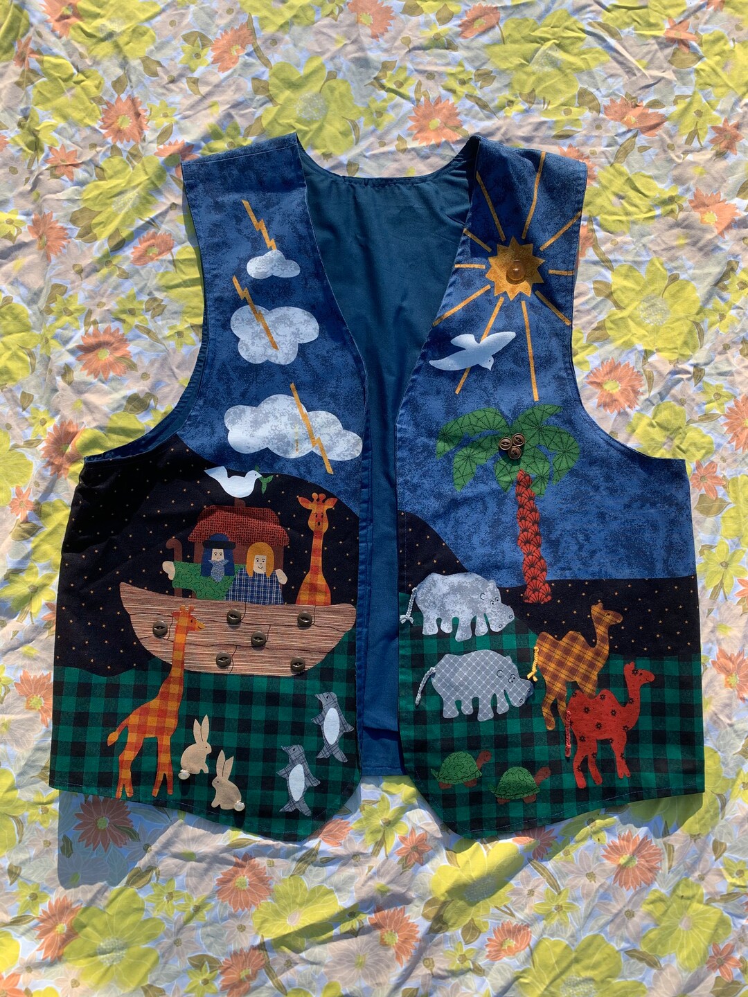 Noah's Ark Vintage Vest - Etsy