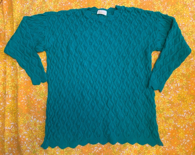 Funky Pattern Turquoise Sweater - Etsy
