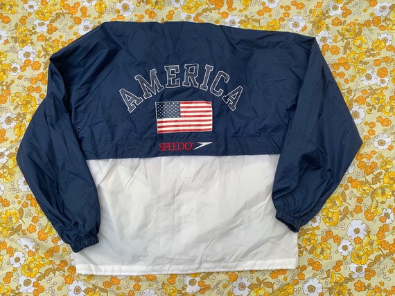 Speedo America Windbreaker Jacket - Etsy