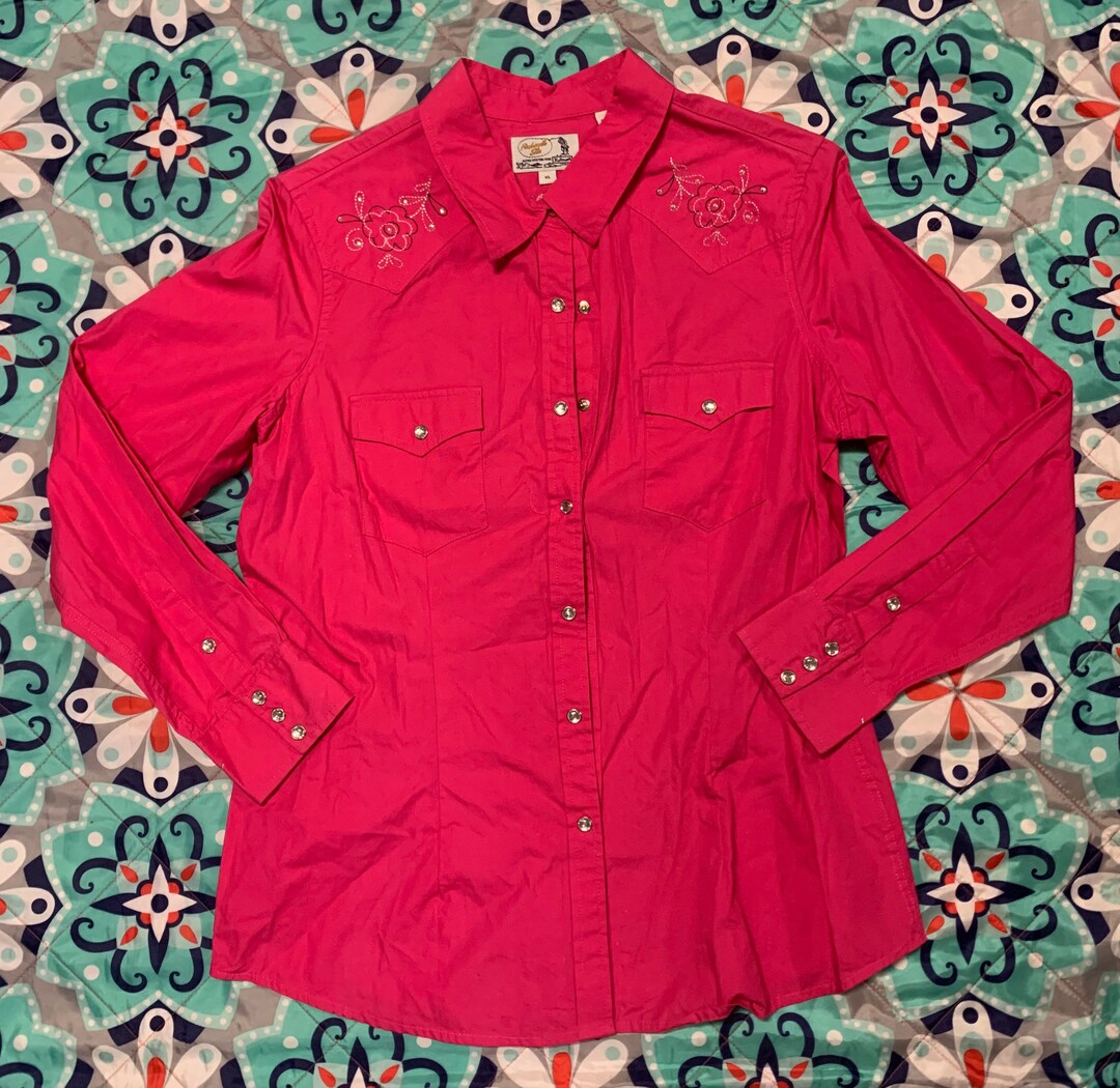 Panhandle Slim Pink Western Shirt - Etsy