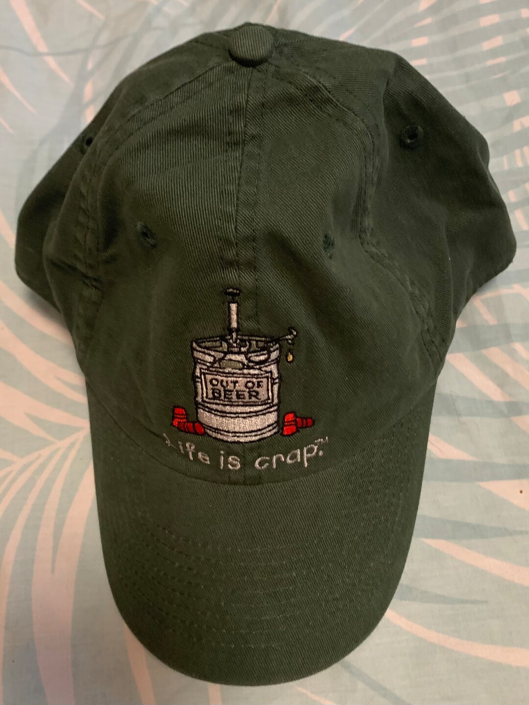 Life is Crap/out of Beer Hat - Etsy